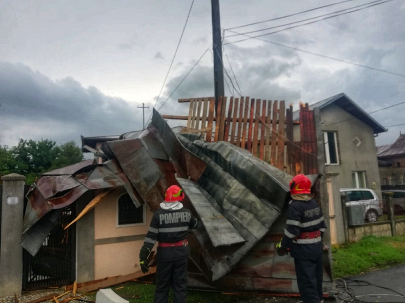 Furtunile au făcut ravagii în țară: Copaci doborâți de vânt ...