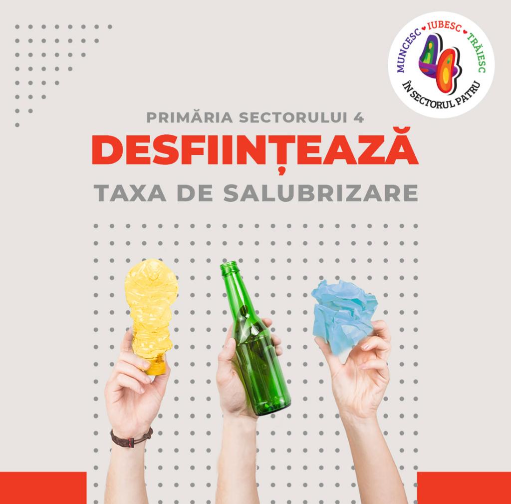 Primăria Sectorului 4 desființează taxa de salubrizare - spotmedia.ro