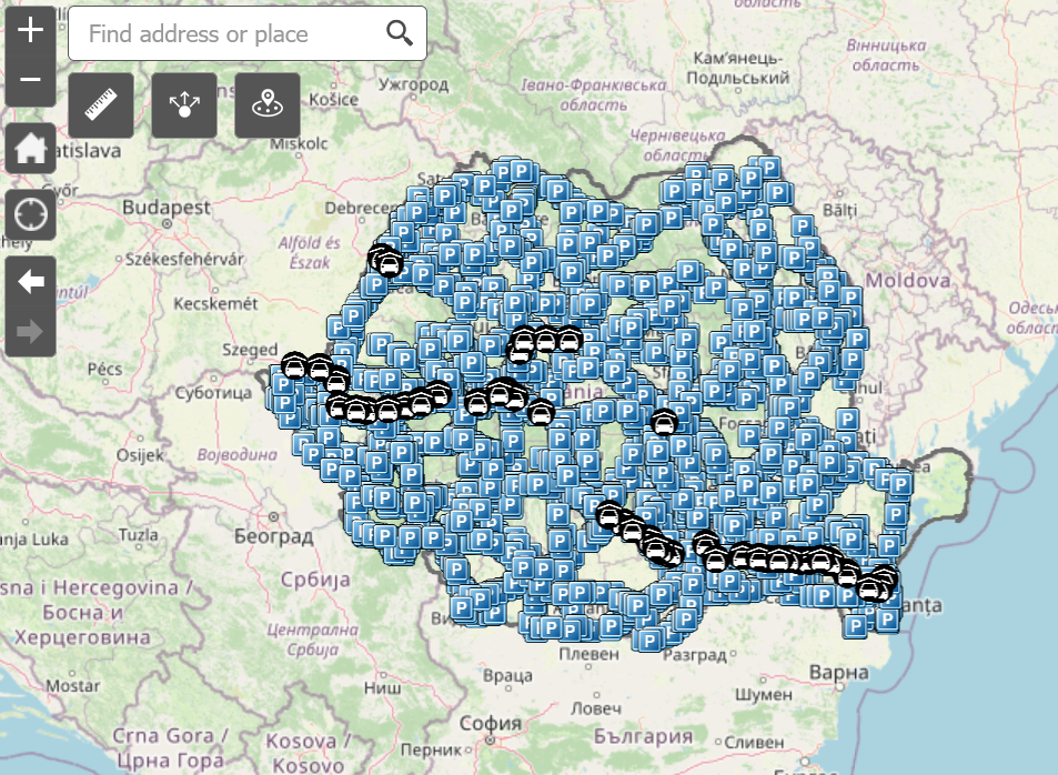 S-a lansat aplicaţia cu parcările şi spaţiile de servicii de pe ...