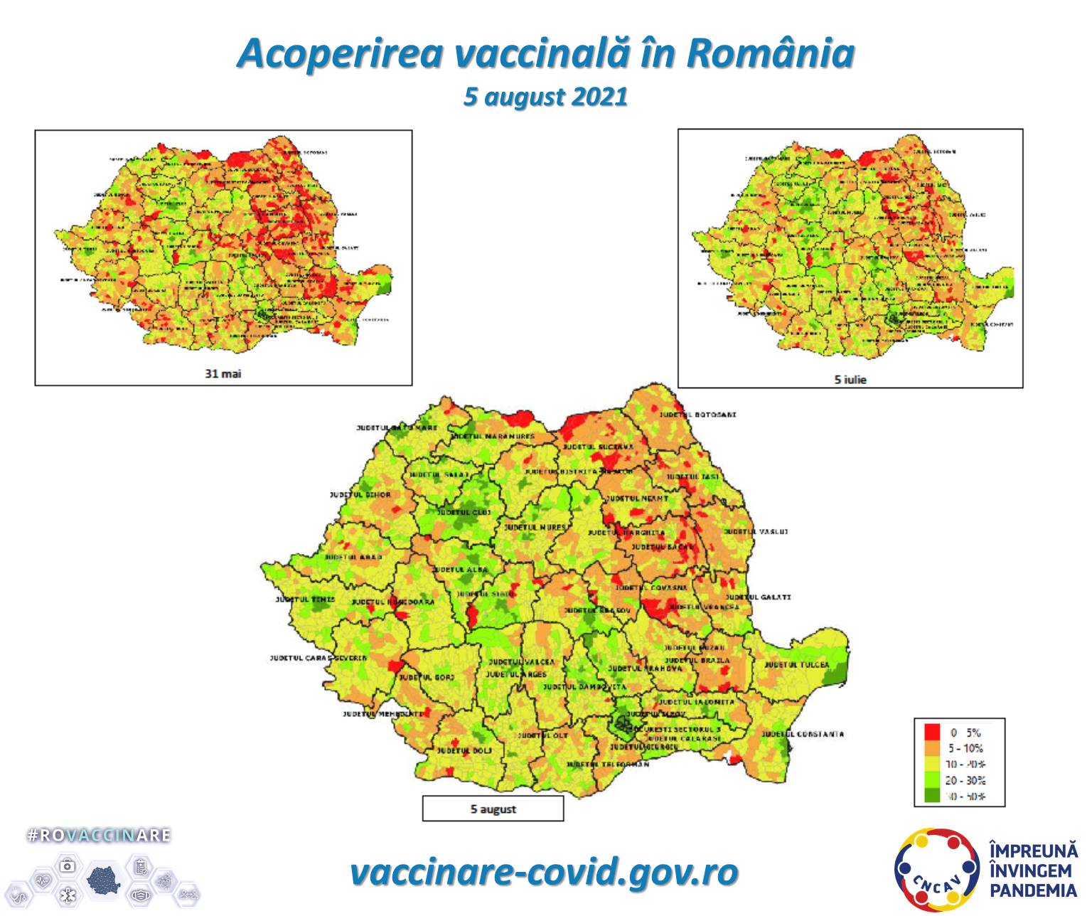 Top 10 localități din România, în funcție de rata de imunizare ...