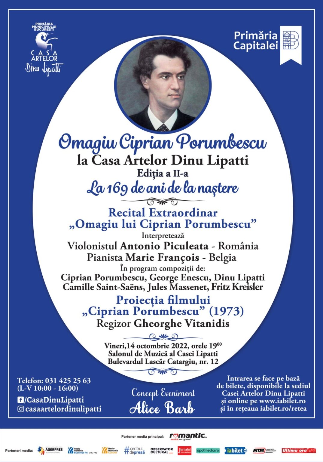 Omagiu Ciprian Porumbescu la Casa Artelor Dinu Lipatti - spotmedia.ro