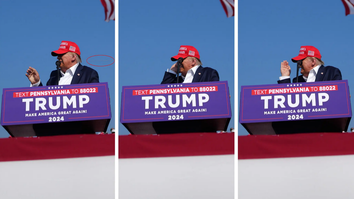 Imagine fabuloasă: Glonțul care i-a trecut pe la ureche lui Donald ...