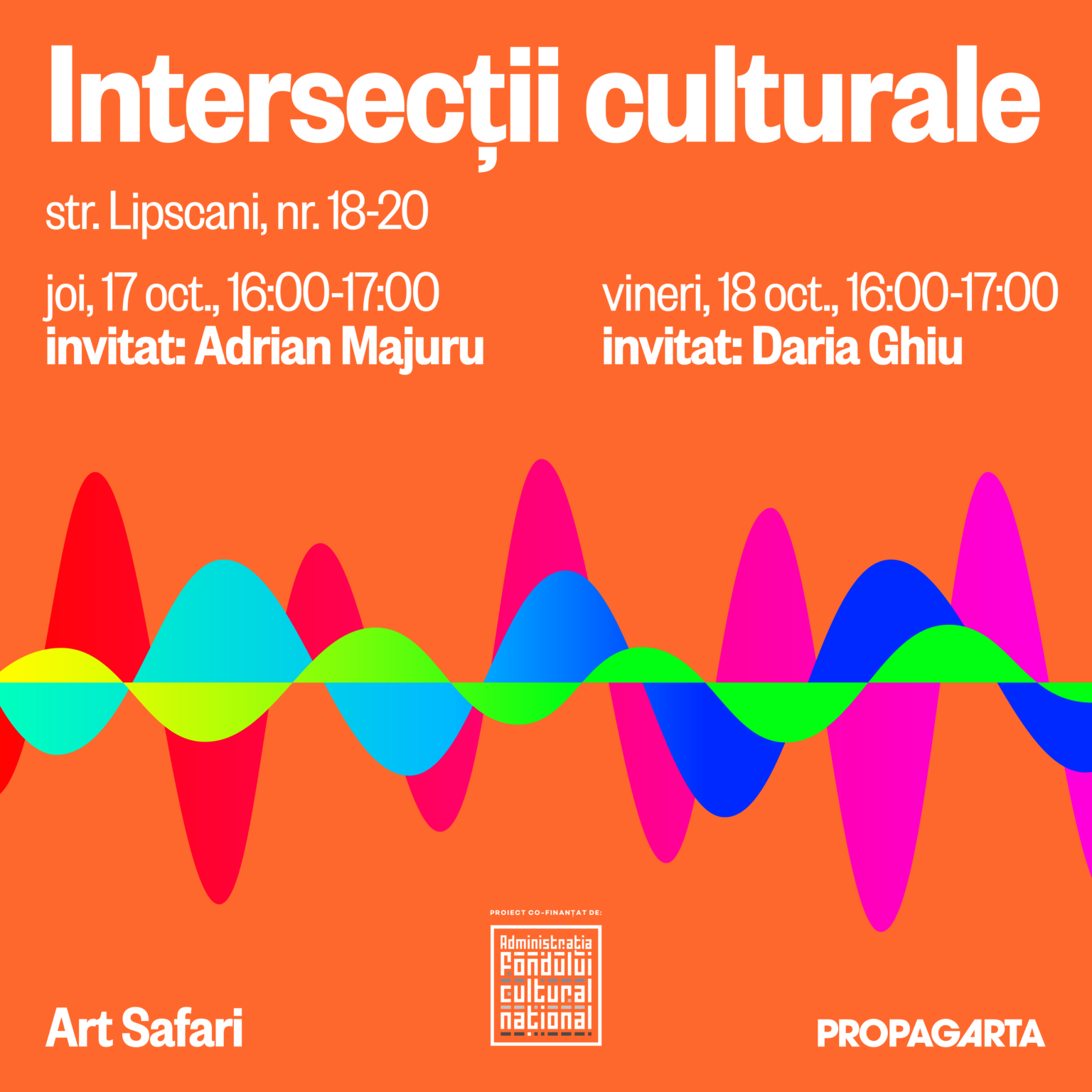 Adrian Majuru și Daria Ghiu vin la Interesecții culturale la Art Safari ...