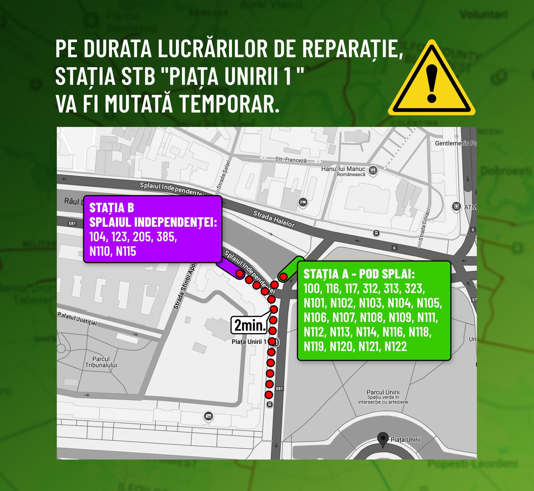 București: Carosabilul de la Piața Unirii intră în reparații - spotmedia.ro