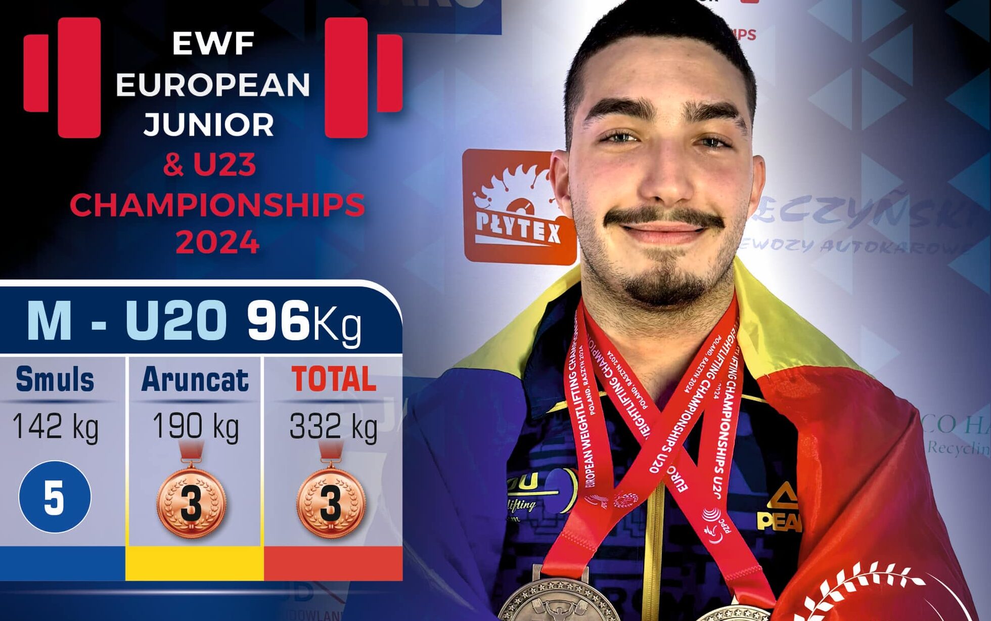 Haltere: Două medalii de bronz pentru Darius Tătaru la Campionatele ...