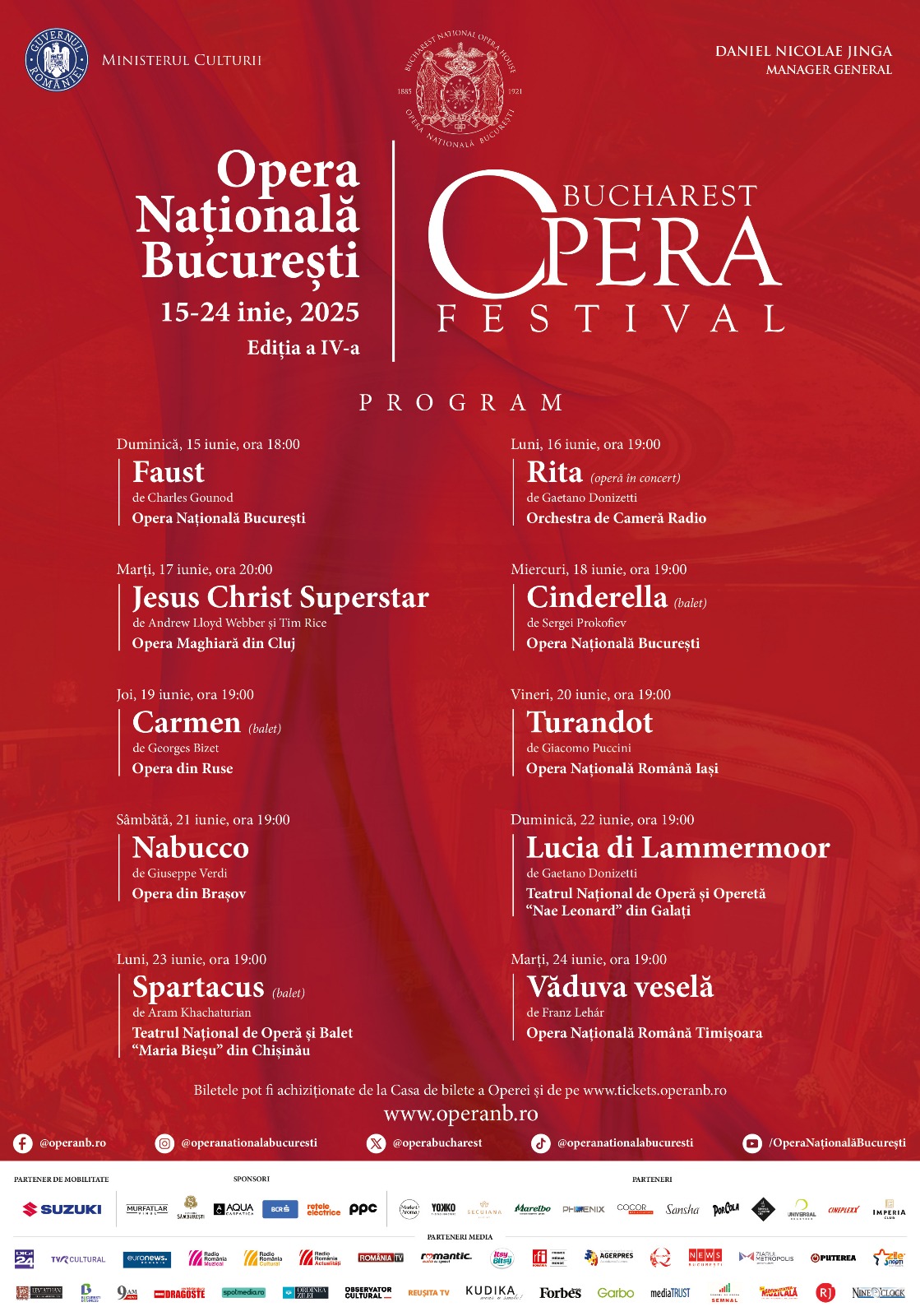 Bucharest Opera Festival 2025, lansat la New York printr-un recital ...