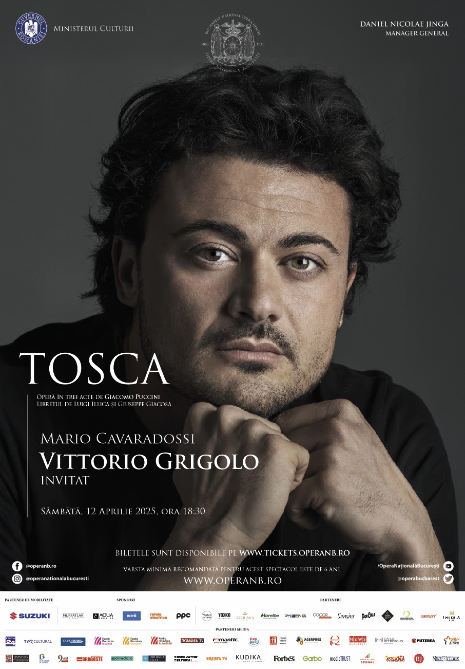 Opera Națională București prezintă, sâmbătă, 12 aprilie, Tosca de ...