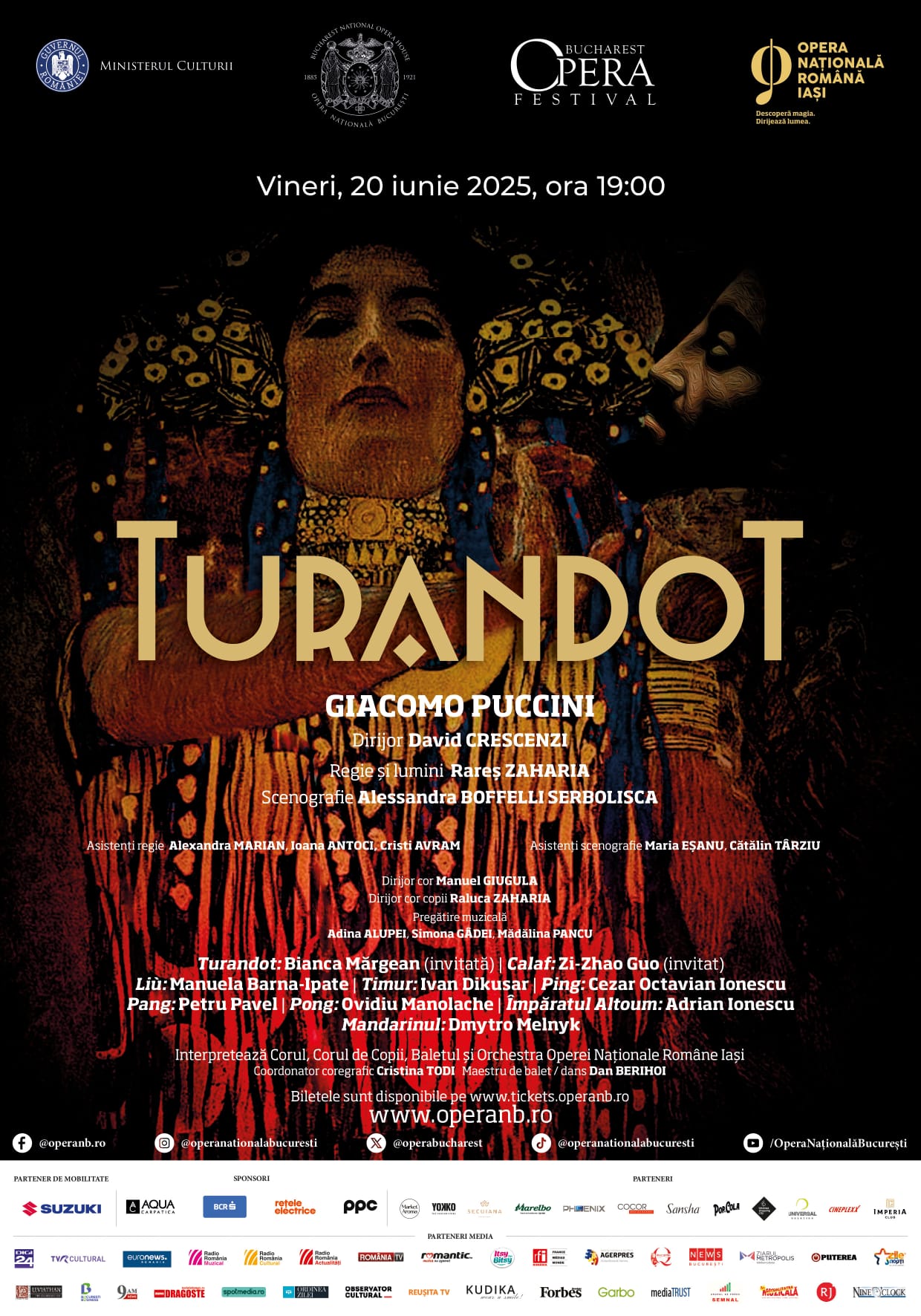 „Turandot” cu Opera Națională Română Iași la Bucharest Opera Festival ...