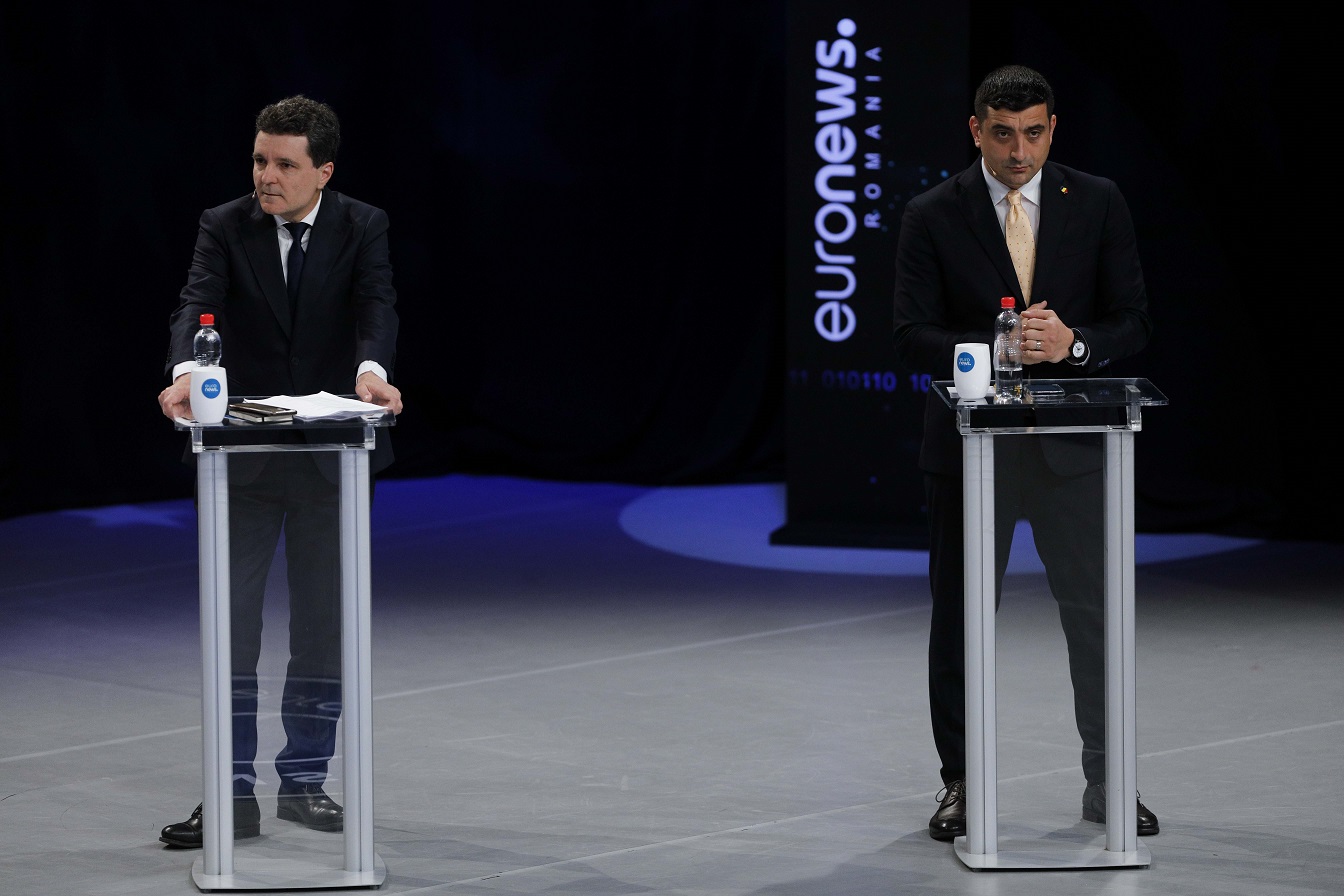 Duel încins la prima dezbatere TV înainte de turul 2. Nicușor Dan: Proiectați doar haos. Simion ...