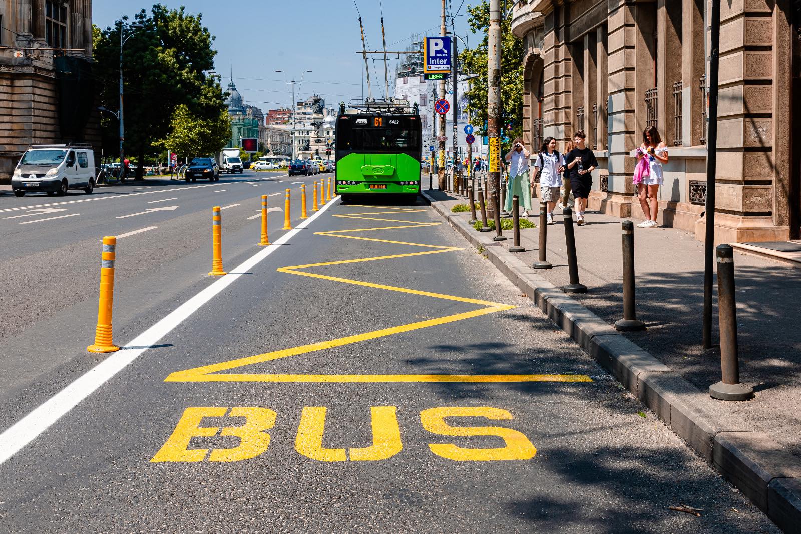 Noi benzi unice pentru autobuzele STB în centrul Capitalei - spotmedia.ro